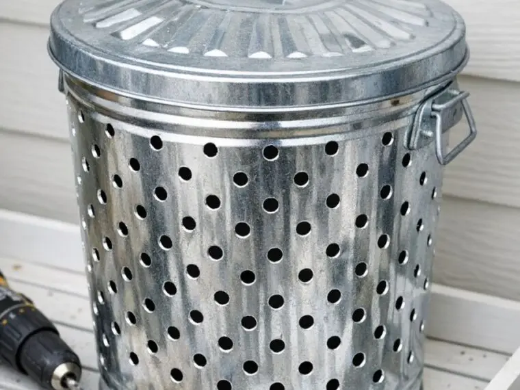 Drill Holes in a Metal Trash Can? This Simple Backyard Hack Creates a ...
